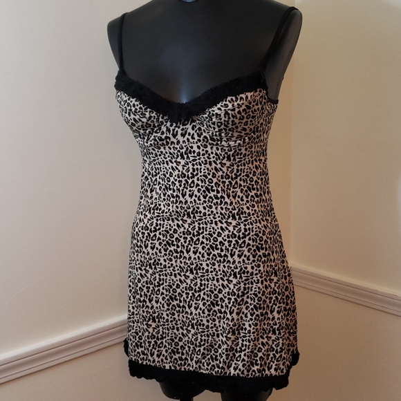 Intimates & Sleepwear | Small Cheetah Print Teddy With Black Faux Fur ...